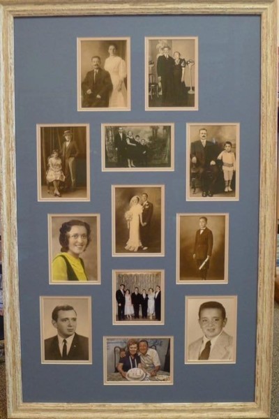 Framed Family Keepsakes | Corner Frame and Gallery